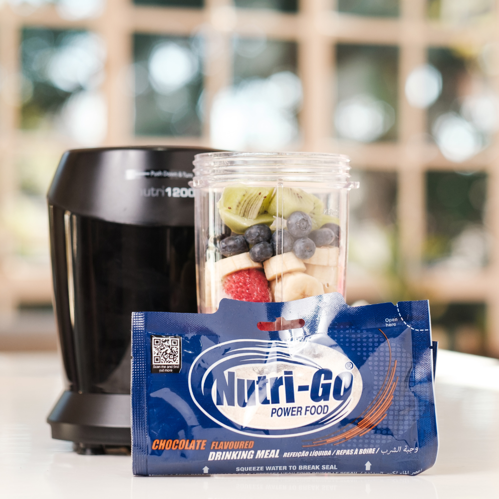Chocolate Power Food Drinking Meal | Dual Pouch Nutrition| Nutri-Go